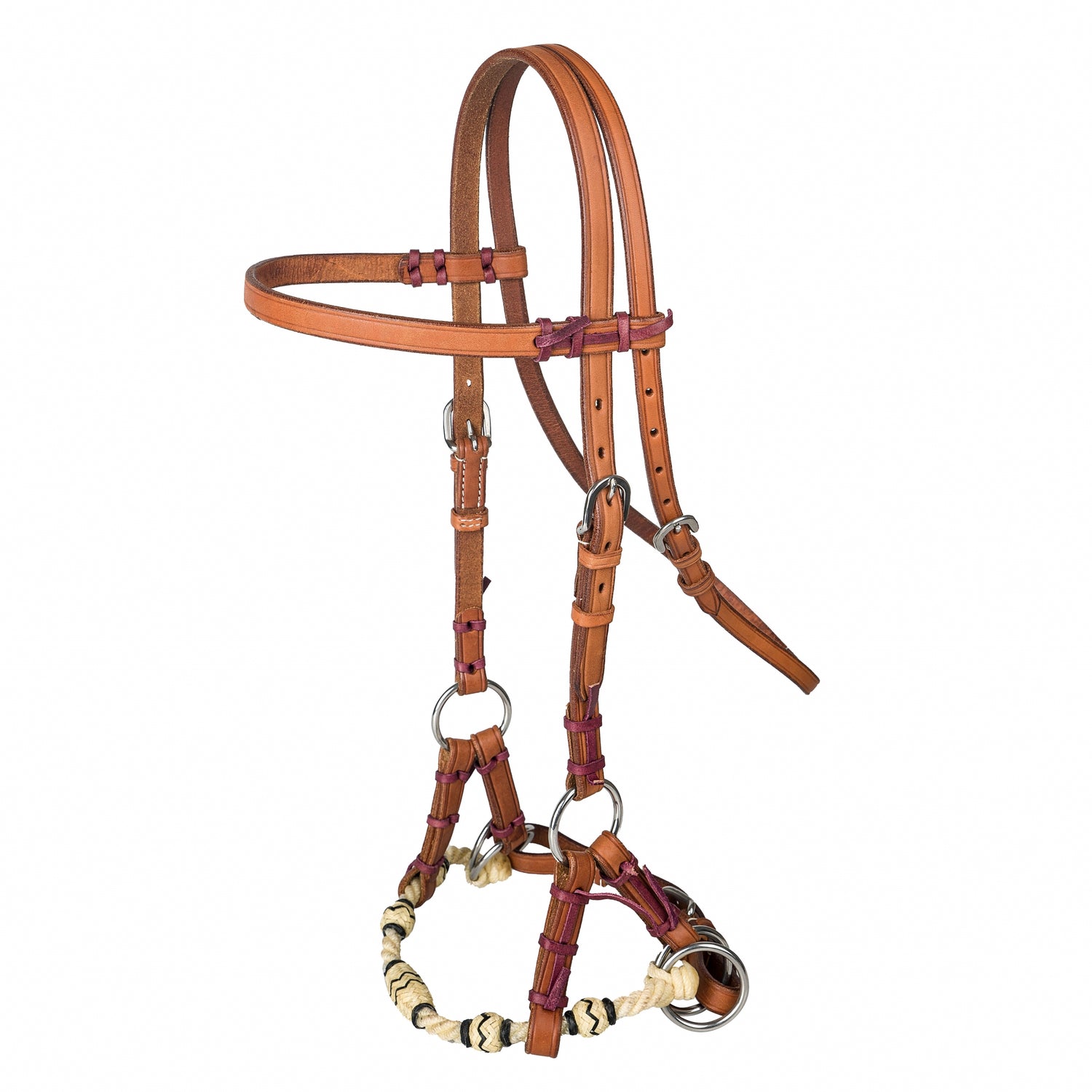 Tabelo Rope Nose Sidepull with Rawhide – EquestrianCollections