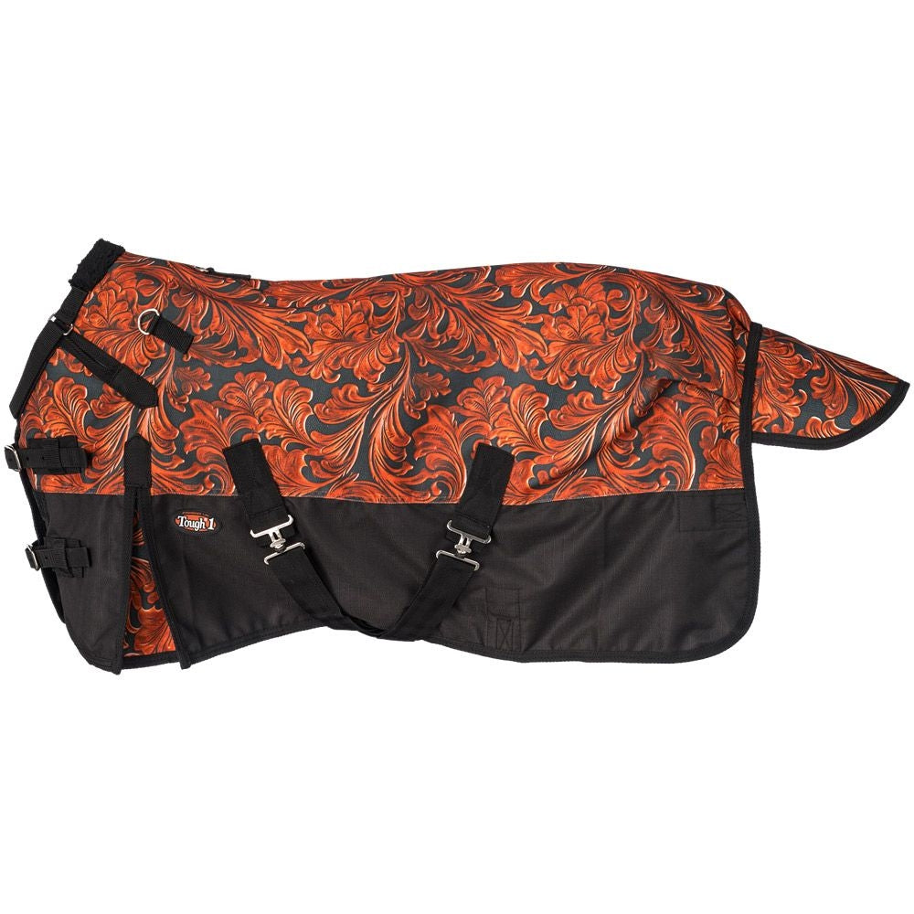 Tough1 1200D Tooled Leather Miniature Turnout Sheet with Snuggit ...
