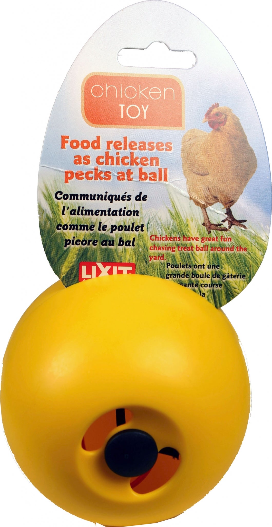 Lixit Chicken Toy - Refillable Treat Ball For Chickens ...