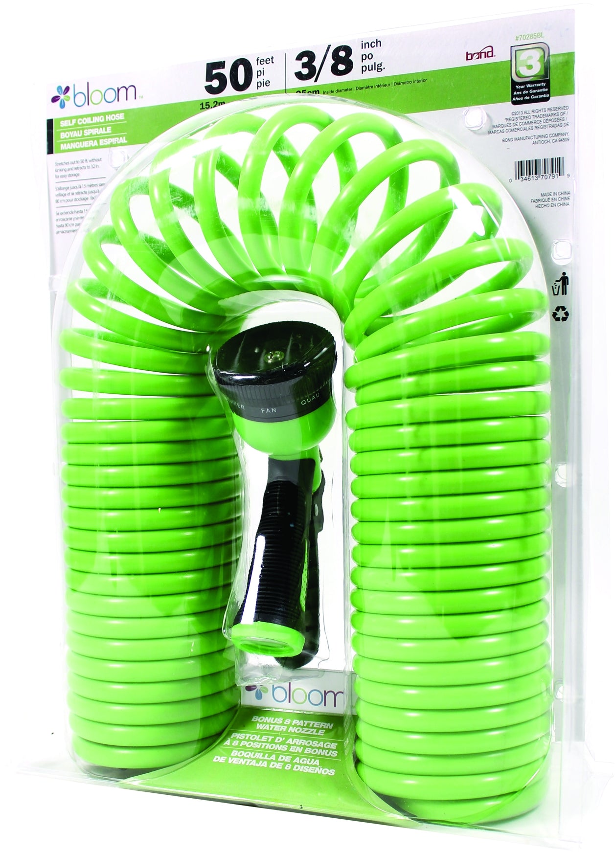 Bloom Self Coiling Hose With Water Nozzle – EquestrianCollections