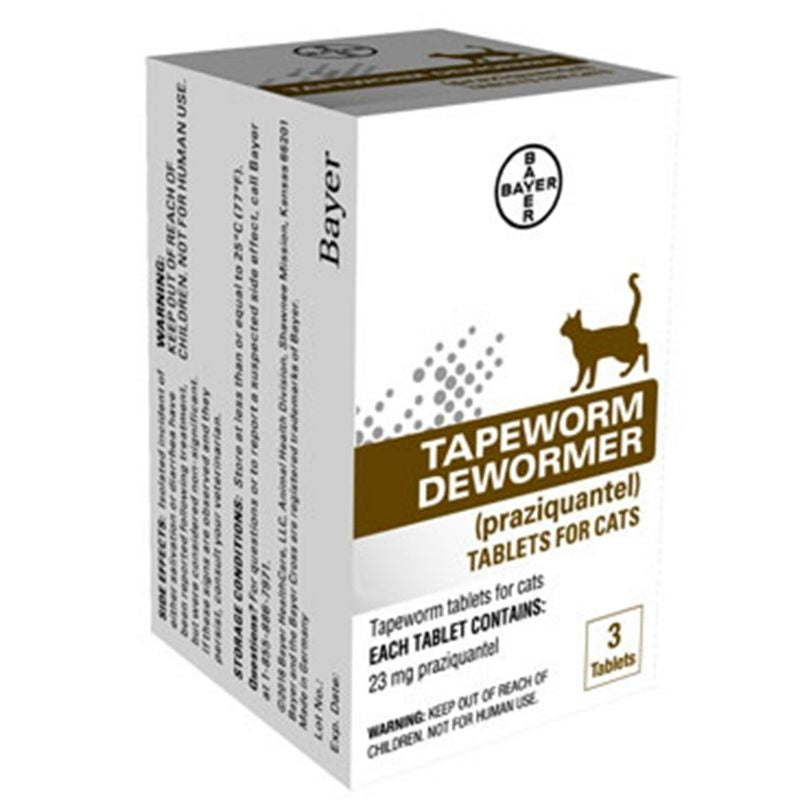 Bayer Tapeworm Dewormer for Cats - 3 ct – EquestrianCollections